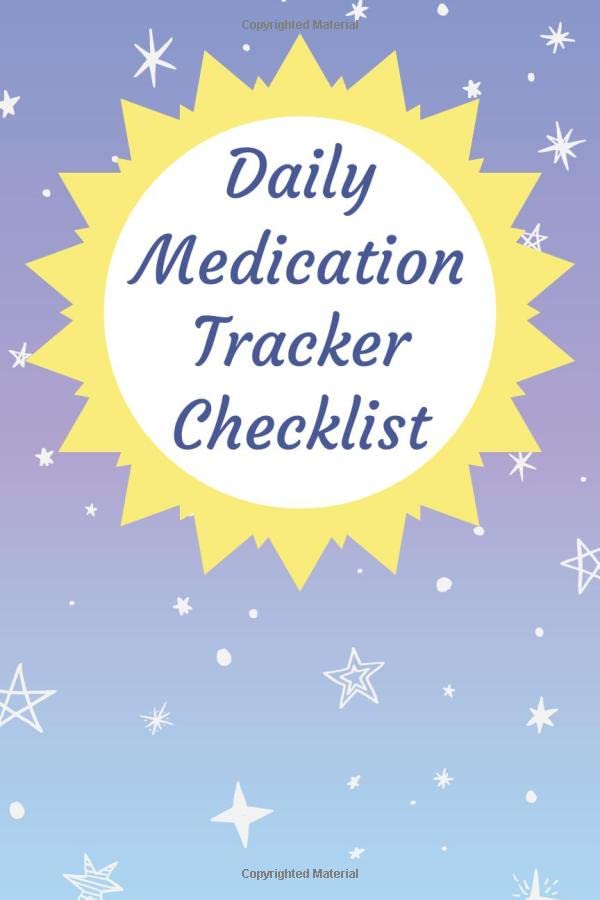 Daily Medication Tracker Checklist Log Book: Personalized Pill Record ...