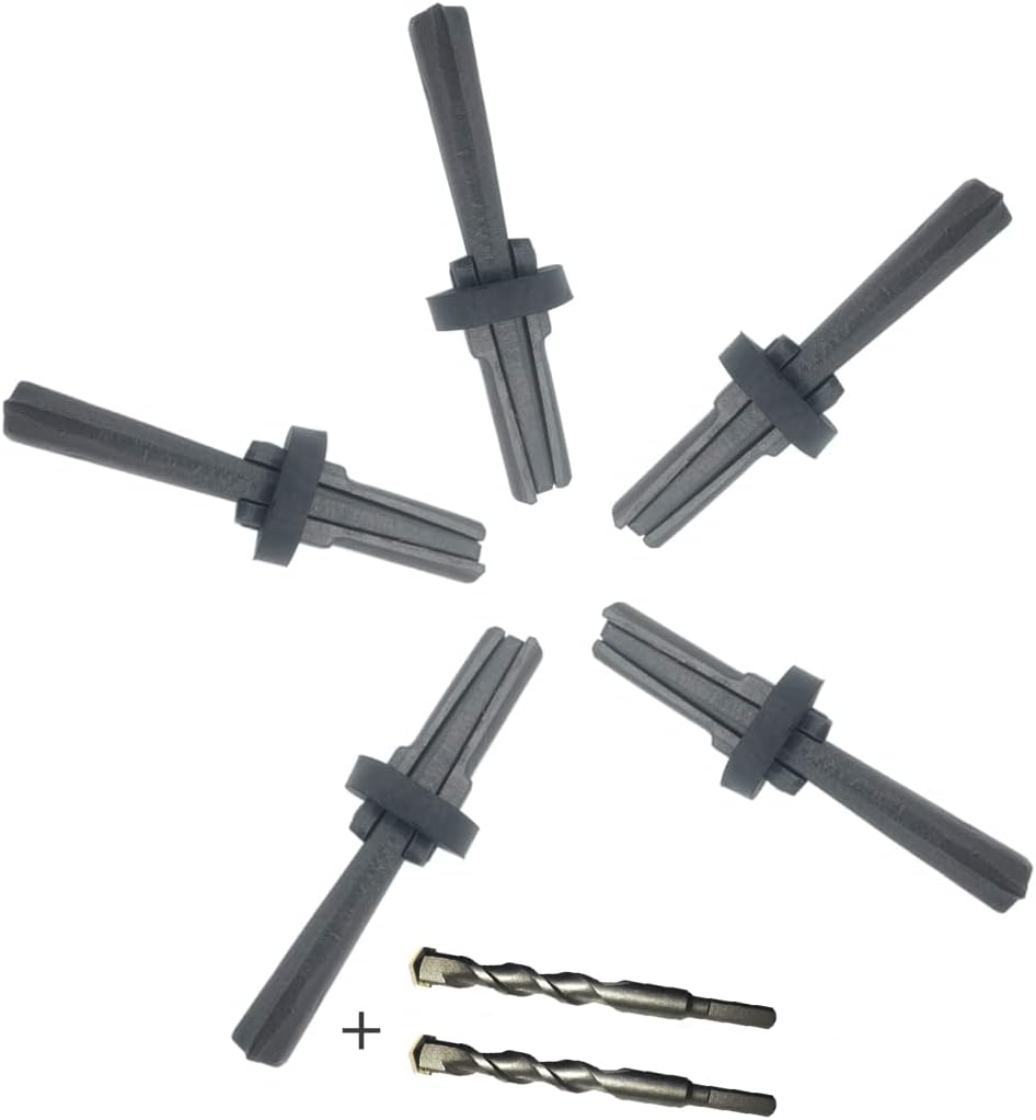 7 PCS Heavy Duty Wedge and Feather Shims, 5/8 Inch Plug Shim and Wedge ...