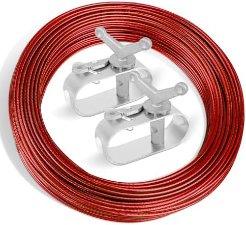 Amazon.com: 100ft Pool Cover Cable & 2 Winch Suitable for Above Ground ...
