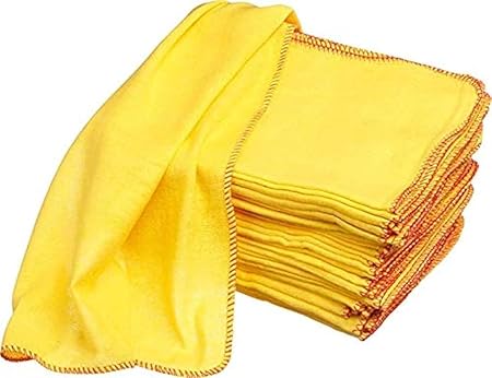 Luxury Quality Large Strong Yellow Dusters Household Cleaning Polishing ...