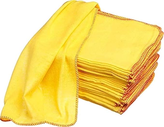 Luxury Quality Large Strong Yellow Dusters Household Cleaning Polishing ...