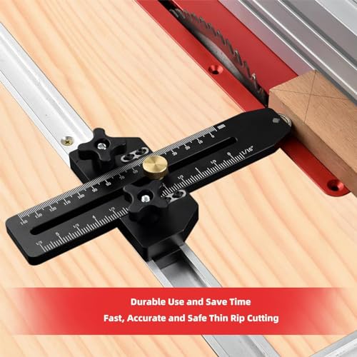 Thin Rip Jig, Aluminum Alloy Extended Table Saw Jig Guide, Table Saw ...