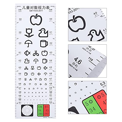 Scicalife Optometry Tester Wall Eye Chart Visual Testing Chart Children ...