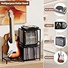 YAKANJ End Table with Guitar Stand,Record Player Stand,Vinyl Records ...