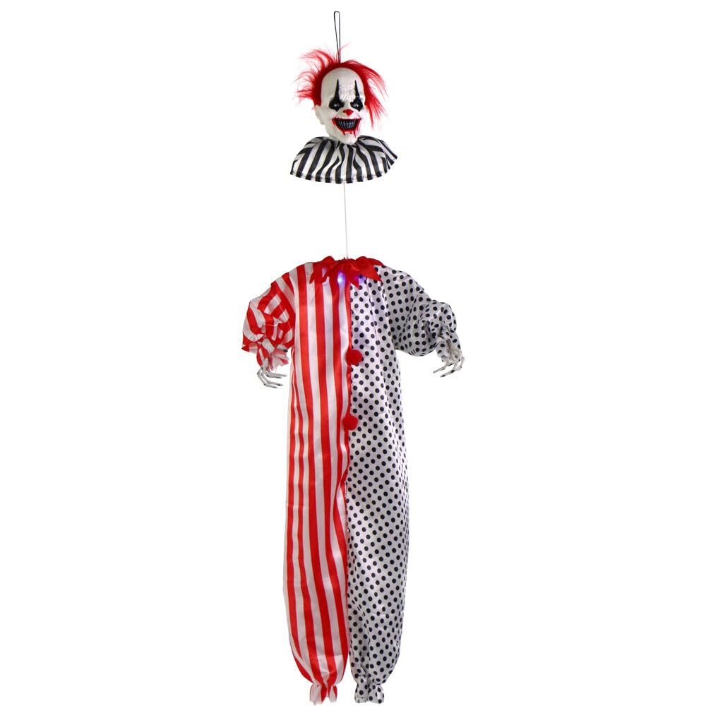 Snapklik.com : Haunted Hill Farm Floating Clown Animatronic