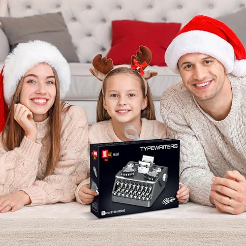 XIU Ideas Typewriter Block Kit for Adults,Retro Typewriter Building Set ...