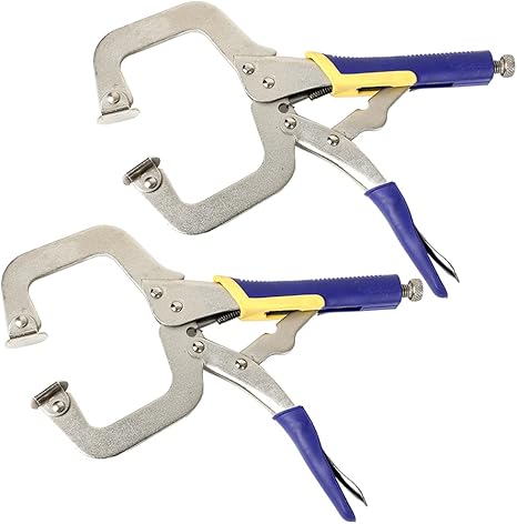 Amazon | TKY ロッキングプライヤー バイスプライヤー C型クランプ 2個入 溶接 固定 保持 工具 | ロッキングプライヤ
