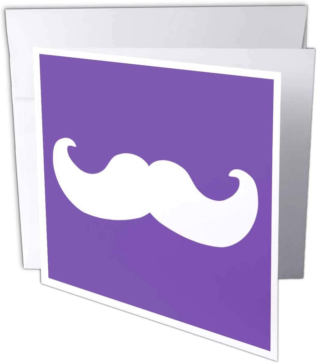 Amazon.com : 3dRose White mustache - Ironic hipster moustache ...