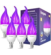 Hompavo LED Flame Light Bulbs E26 Base, Upgraded 3 Modes Flickering ...