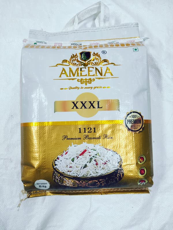 AMEENA XXXL 1021 Premium Basmati Rice Extra Long Grain For Finest Pulav ...