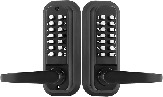 ANNFUZ Mechanical Keyless Entry Door Lock with Keypad,Double-Sided ...