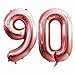 Amazon.com: GOER 42 Inch Rose Gold Number 90 Balloons,Jumbo Foil Helium ...
