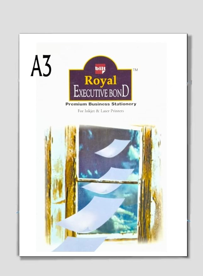 Bilt Royal Executive Bond Paper A3 Size White Plain - A3, 100 GSM ...