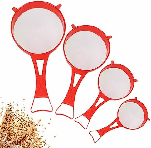 Sieves Plastic Sieves and Strainer Set for Baking Cooking Food Fine ...