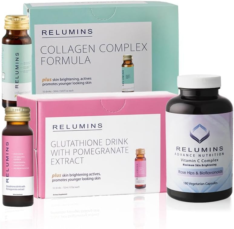 Amazon.com: Relumins Advance Beauty Supplement Set – Collagen Drink ...