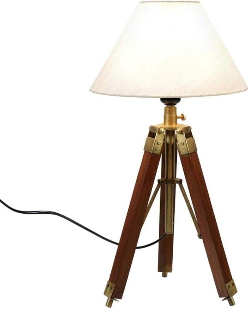 Nautical Wooden Tripod Poly Table Tripod Lamp Beautiful Design Home ...