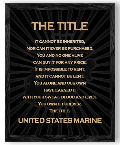 Amazon.com: The Title - United States Marine Corps Poster - Military ...