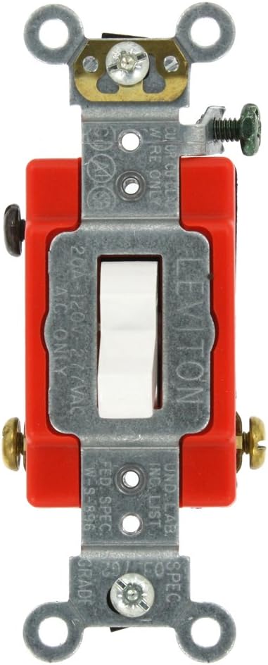 Leviton 20-Amp, 120-Volt, Toggle Lighted Handle, Illuminated Off 3-Way ...