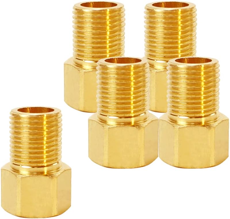 Amazon.com: WOPPLXY 10 PCS Brass Pipe Fittings, 1/2" Female to 1/2 ...