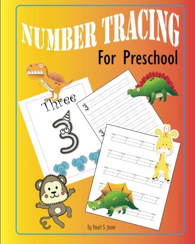 Number Tracing Book for Preschool: Number tracing books for kids ages 3 ...