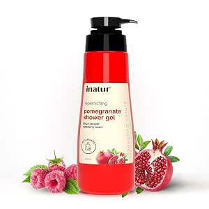 Buy inatur Pomegranate Shower Gel | Refreshing & Rejuvenating Body Wash ...