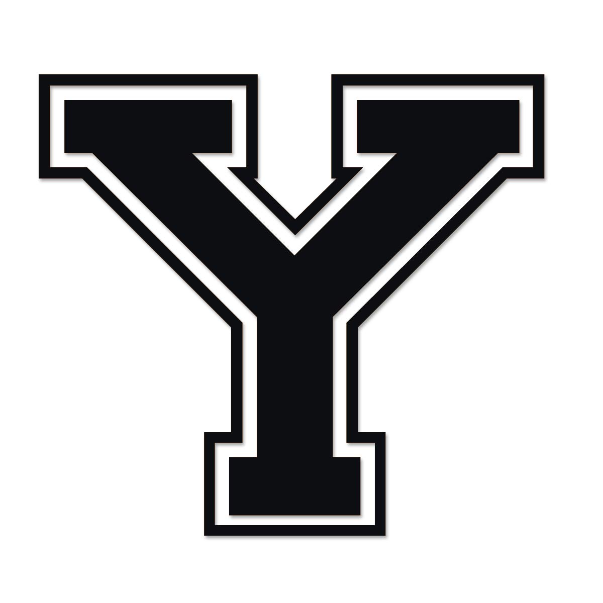 Black Varsity Letter Y