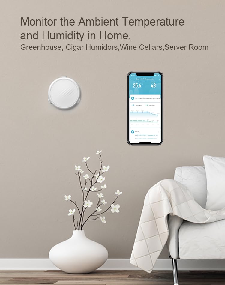 Easy Sensor Sensor de temperatura y humedad WiFi con alimentación USB-C ...