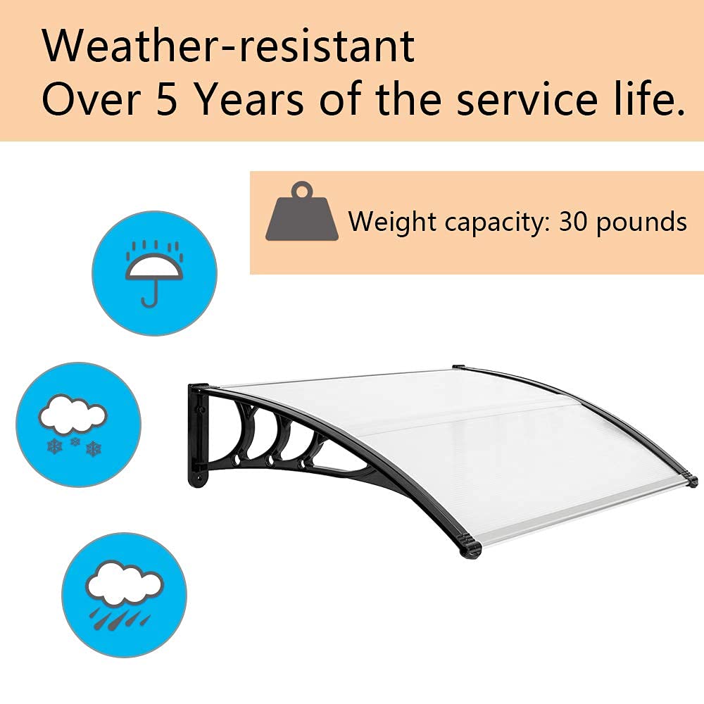 Snapklik.com : VINGLI Window Awning Door Canopy Exterior, 30" X 40 ...