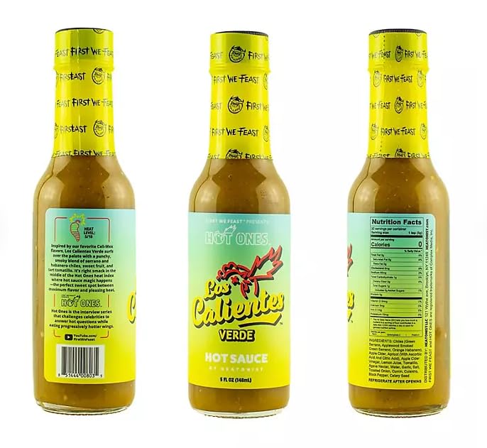 Hot Ones – Paquete de fiesta de salsa picante (5 onzas, 5 unidades ...