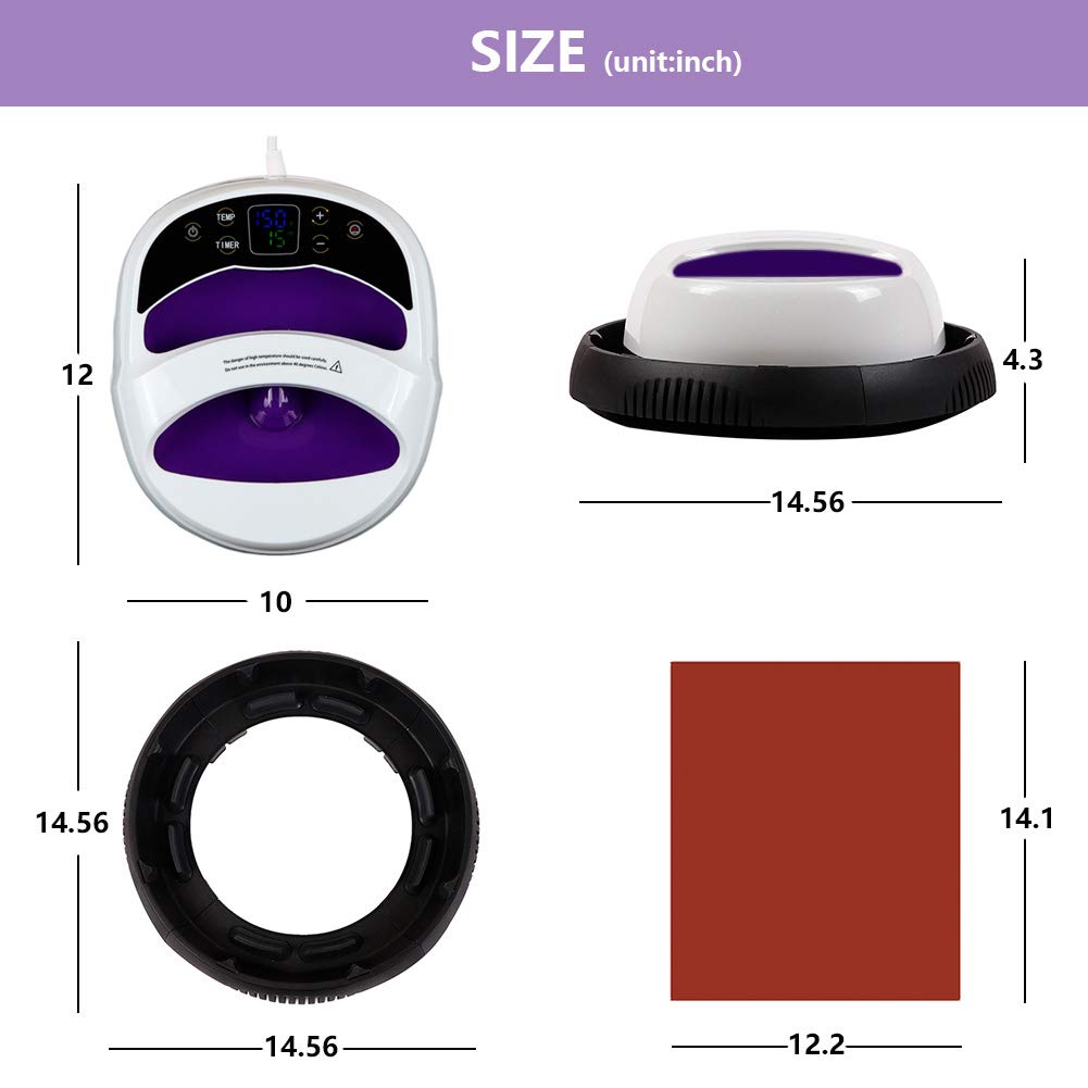 Snapklik.com : Tinkeal Heat Press Machine For T Shirts 12"10" Portable ...