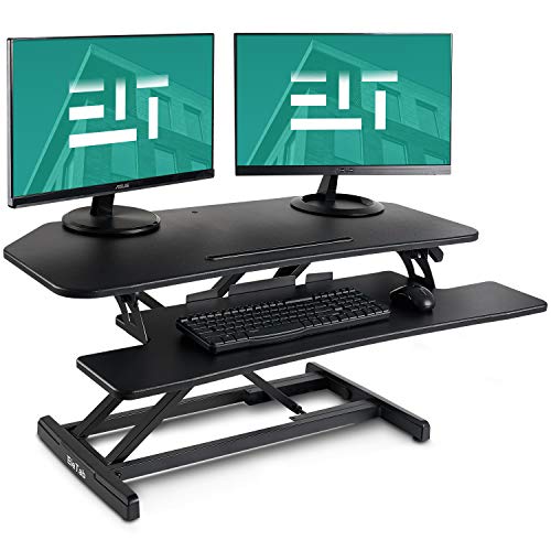 Get EleTab Height Adjustable Standing Desk Sit to Stand Desk Riser ...