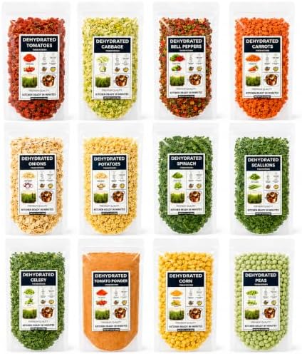 Amazon.com: FLgengmh 12 Pack Dehydrated Vegetable Sampler, Dried ...