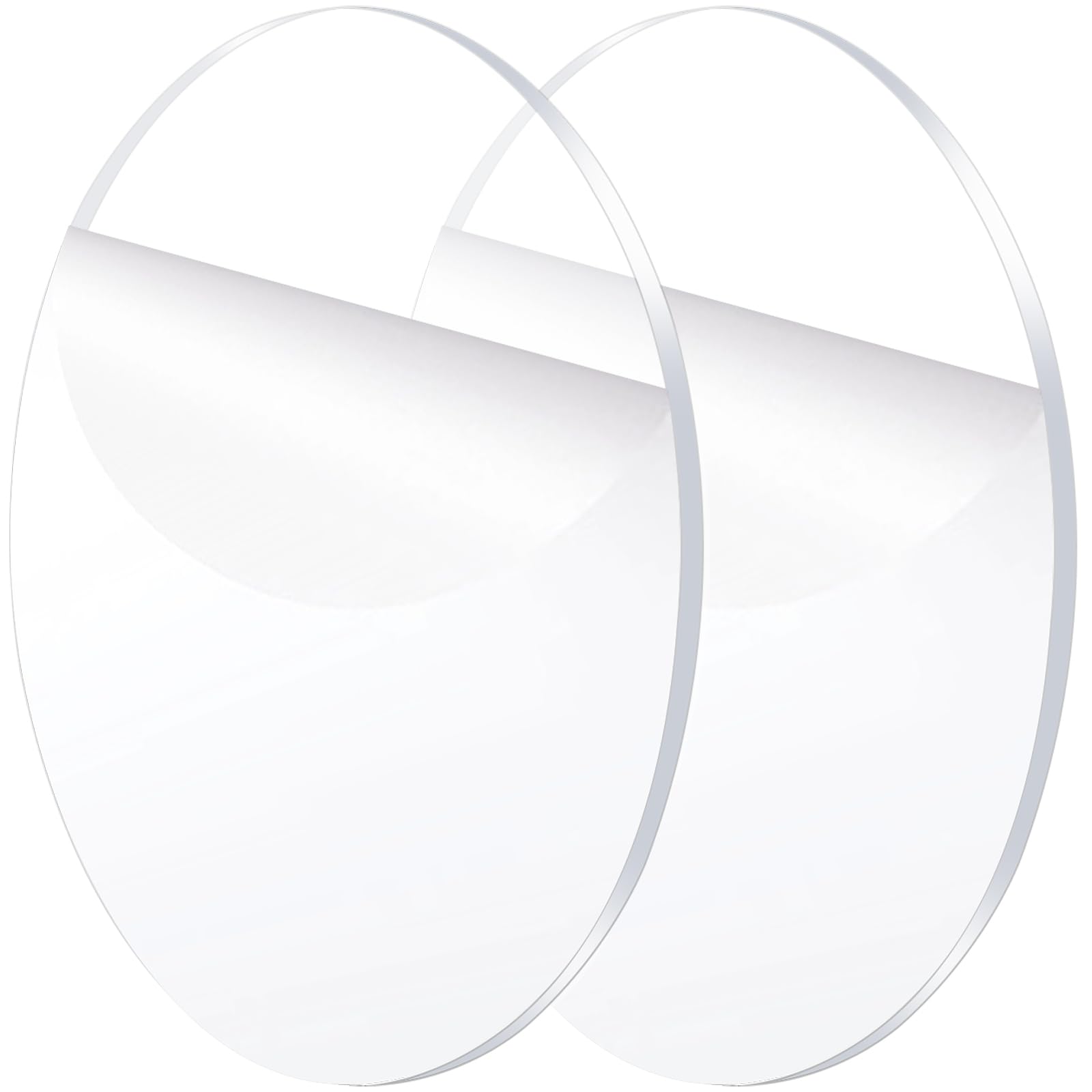 Buy ADTDA 2 Pieces 1/8" Clear Circle Acrylic Sheet,22 Inch Diameter ...