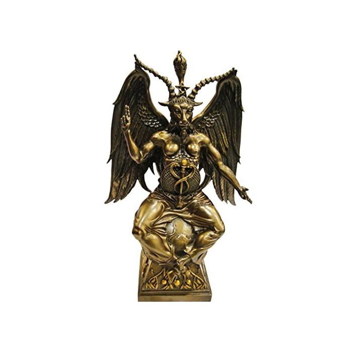 Buy Baphomet Bronzed Figurine Satanic Demon Occult Goat of Mendes ...