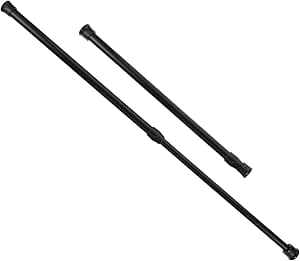 Amazon.com: HOMSFOU Spring Tension Curtain Rod Expandable 2PCS Pressure ...