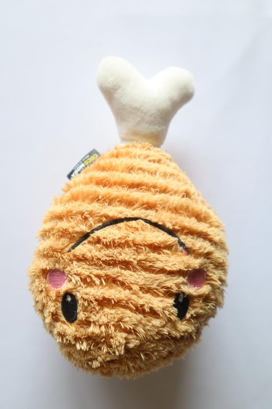 Buy COCOMORA Dog Squeaky Chicken Leg Attractive Furry Toy for Safe Fun ...