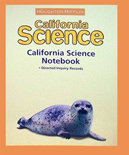Science, Notebook Consumable Level 5: Houghton Mifflin Science California: HOUGHTON MIFFLIN ...