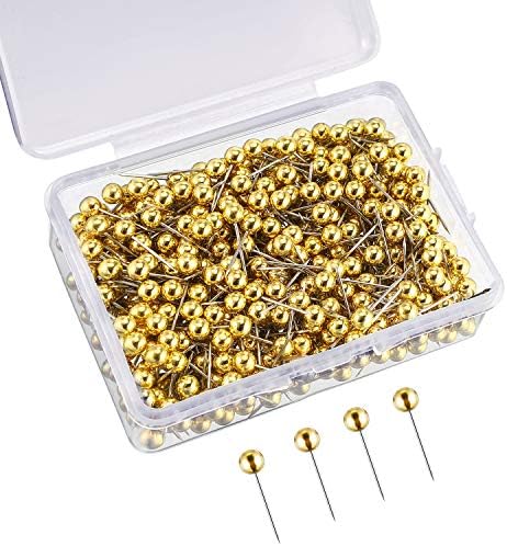 Amazon.com : 500 Pack Map Push Pins Map Tacks Small Size (Gold, 1/8 ...