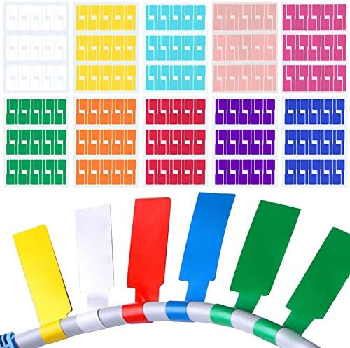 300pcs Cable Label, 10 Colors Self-Adhesive Cable Label Stickers, Cable ...
