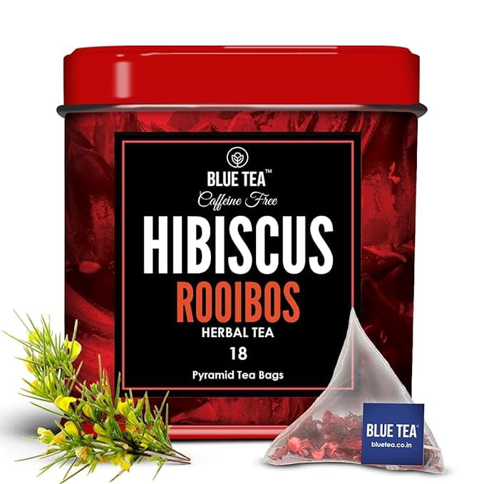 Amazon.com : BLUE TEA - Hibiscus Tea - 18 Count - Rooibos - Pyramid ...