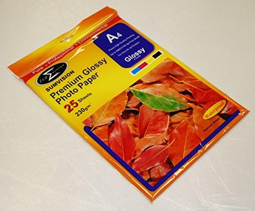 Sumvision Photo Picture Photographic Paper A4 180gm Glossy Photo Paper ...