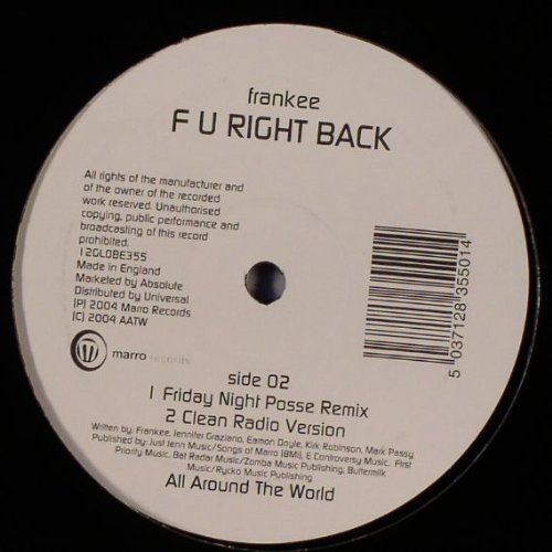F U Right Back : Frankee: Amazon.es: CDs y vinilos}