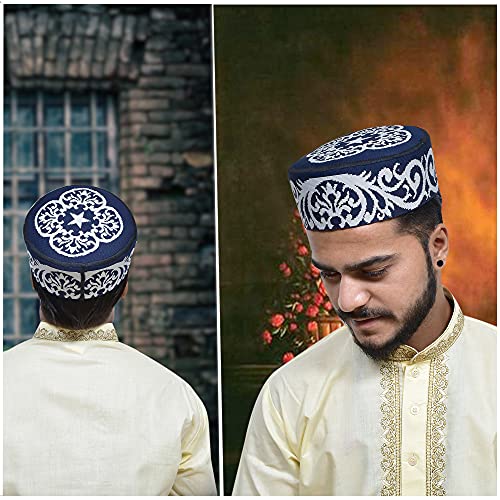 Viplus Designer Exclusive Printed Ibteda Muslim Namaz Topi Cap for Men ...