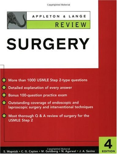 Appleton & Lange Review of Surgery (Lange's Q & A: Surgery): Simon ...
