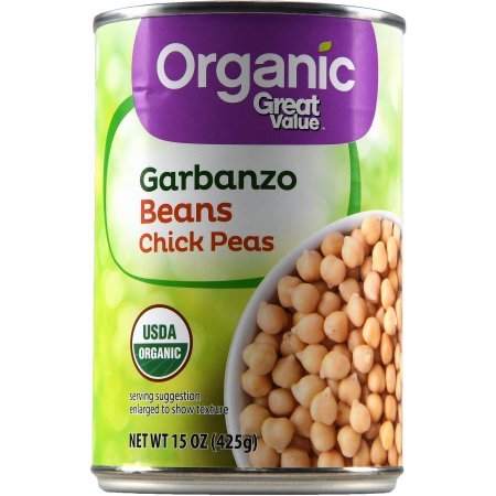 Amazon.com : Great Value Organic Garbanzo Beans Chick Peas 15 oz (Pack ...