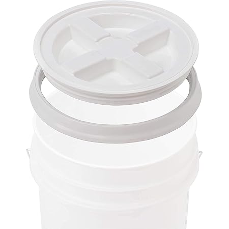 Amazon.com: Gamma Seal Premium 5 Gallon BPA-Free Food-Grade Bucket Lid, HDPE, White : Industrial ...