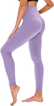Amazon.com: TNNZEET High Waisted Pattern Leggings for Women - Buttery ...