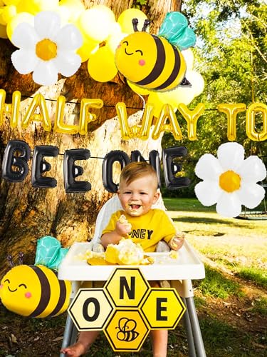 Snapklik.com : Half Way To Bee One Decoration Bee Half Birthday ...