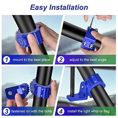 Snapklik.com : UTV Flag Mount, Zidiyoruo Off-Road Whip Light Mount, UTV ...