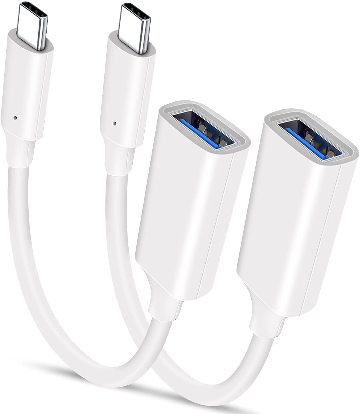 Amazon.com: Basesailor USB C Male to USB 3.0 Female Cable Adapter 2Pack ...